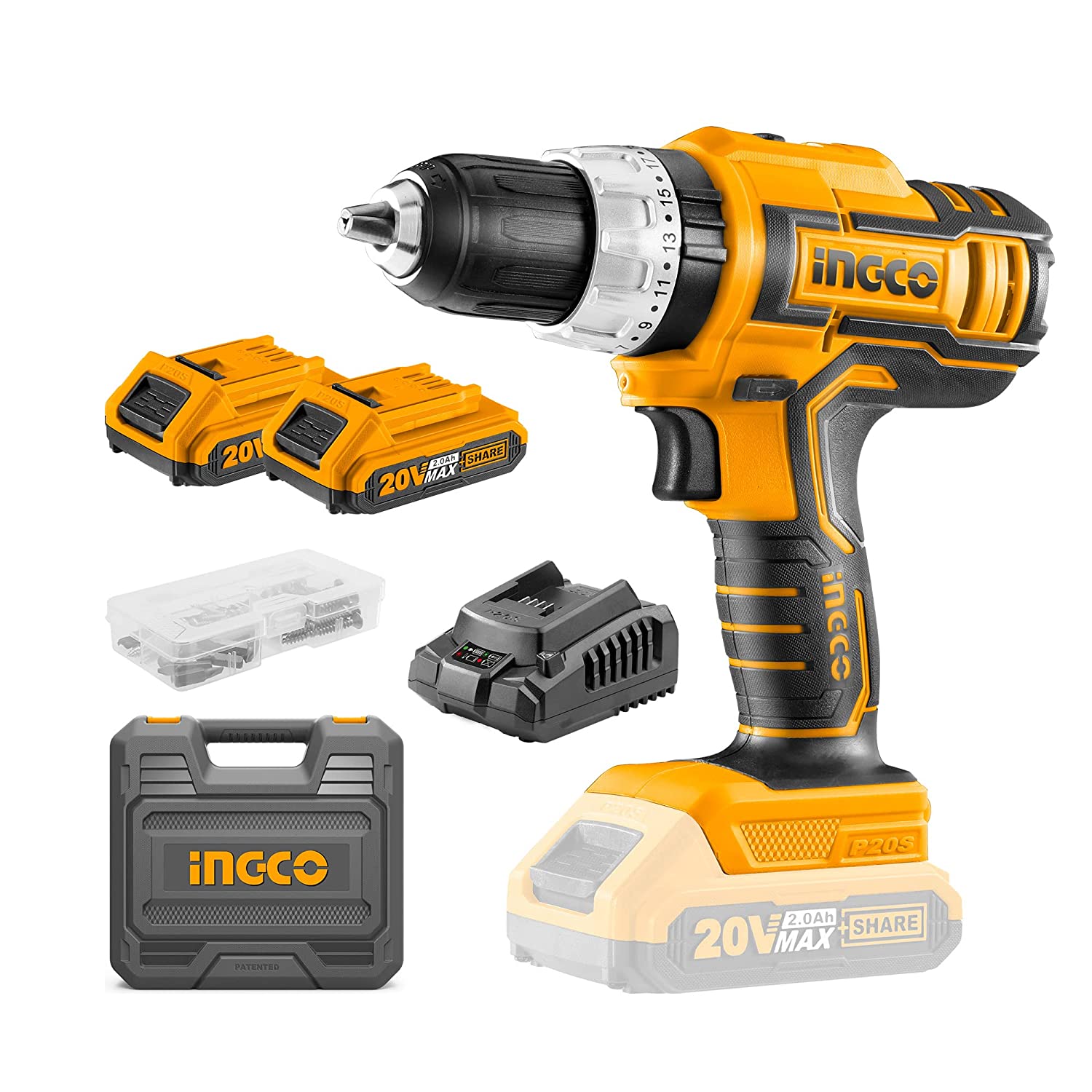 INGCO Cordless Impact Drill Machine – maharaja engg tools