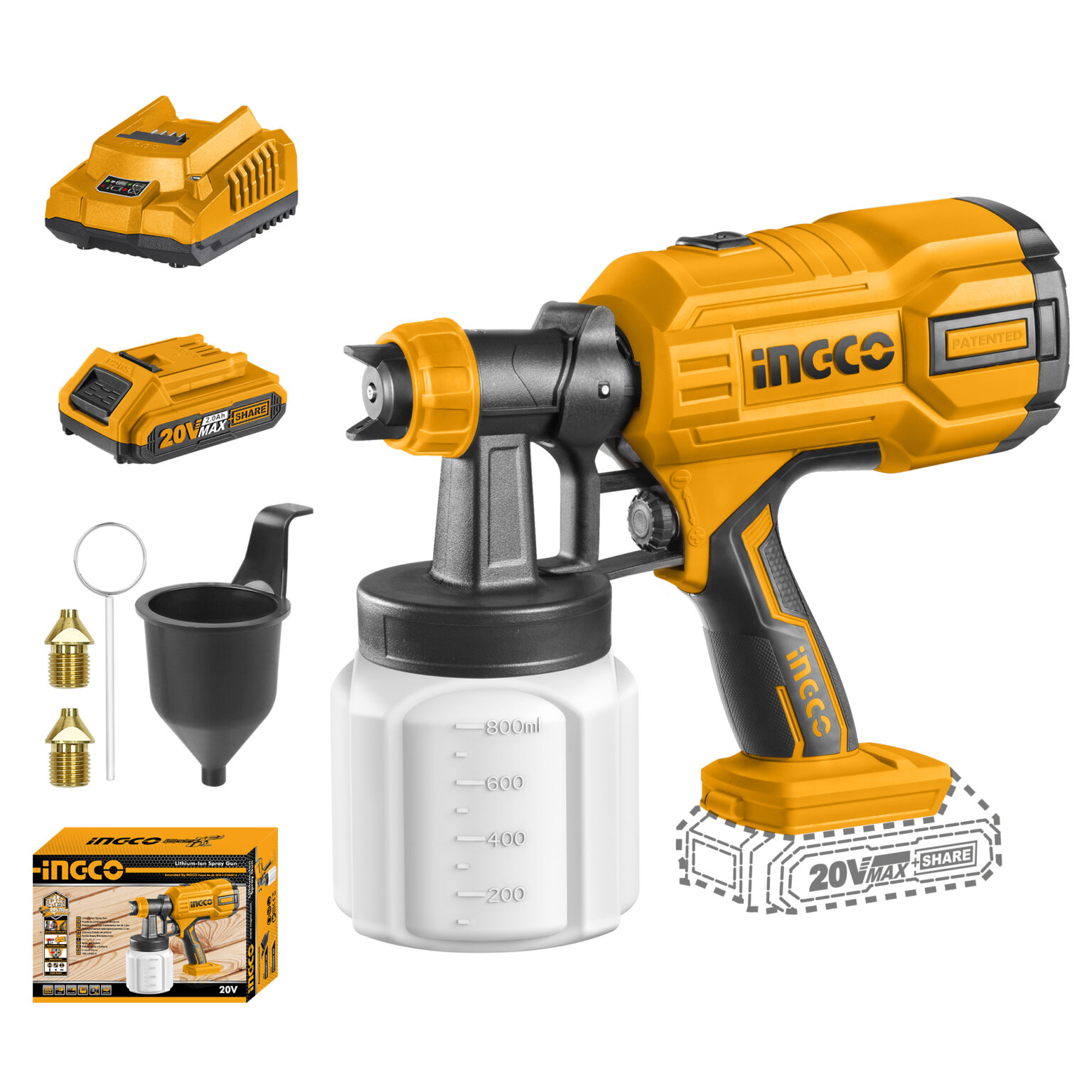 INGCO Cordless Paint Spray Machine – maharaja engg tools
